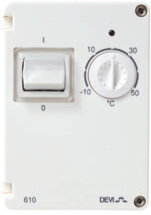 DEVIreg 610 -10+50°C 10A Termostat IP44 | Elbutik.se