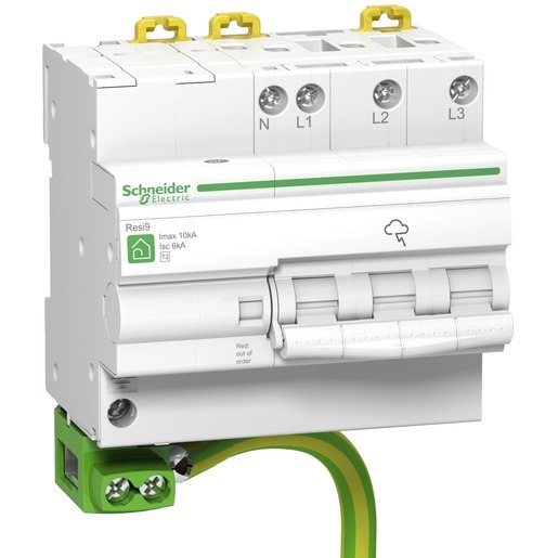 Schneider Överspänningsskydd Resi9 3P+N typ 2 6kA