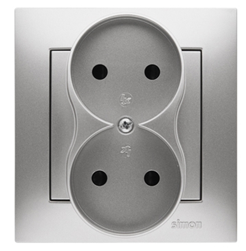 Kontakt Simon 54 Premium 2-vägsuttag inf Ojordat