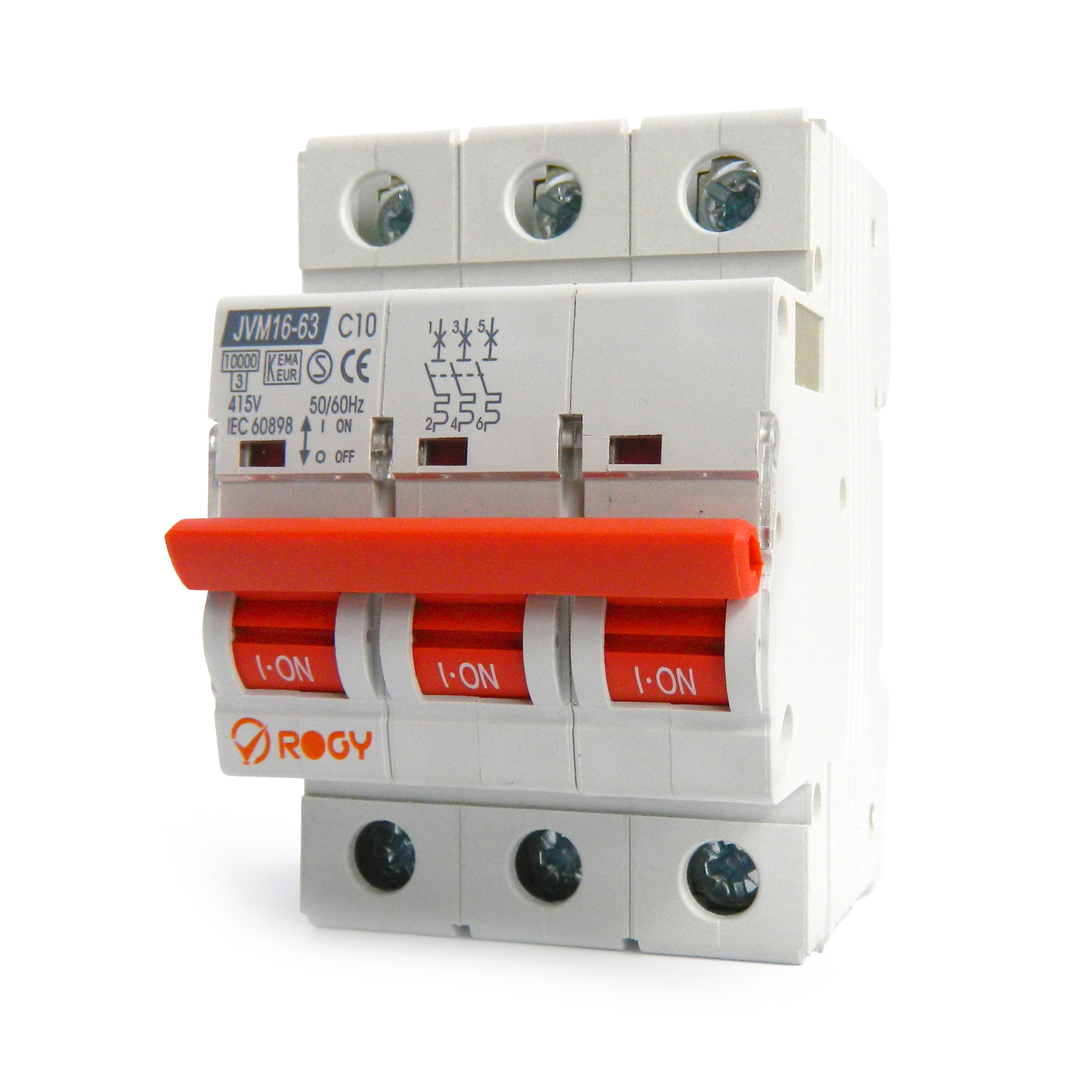 Rogy Automatsäkring 3-pol C-typ 10-32A